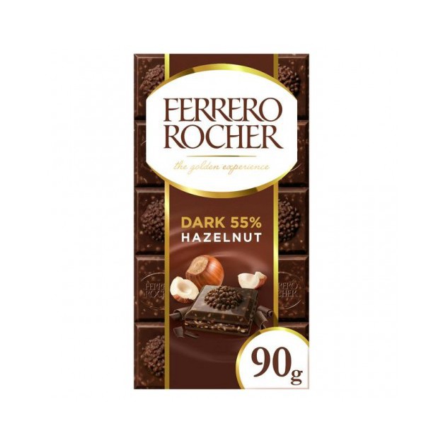 Ferrero Rocher Dark Hazelnut Tablet 90g [Italy] - Christmas | Shopee ...