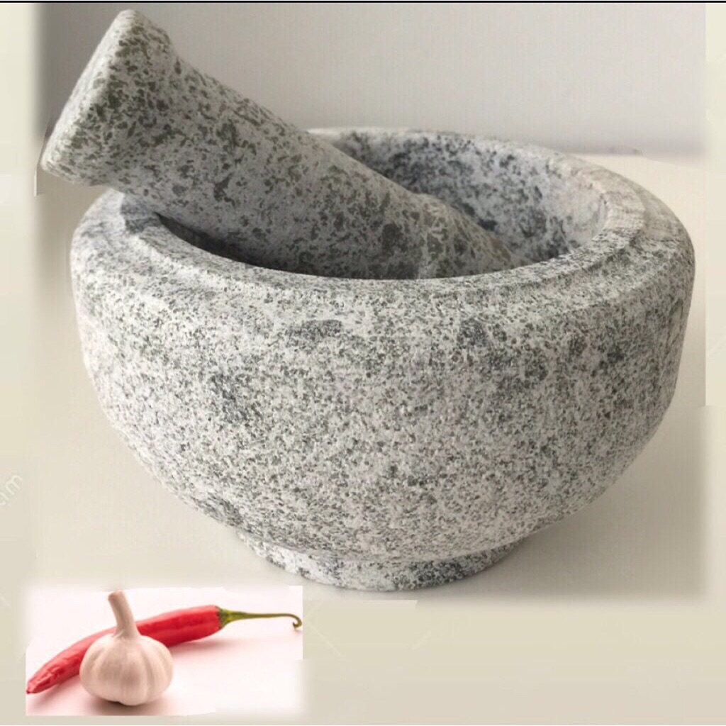 Unpolished Granite Stone Mortar & Pestle Pounder | Shopee Singapore