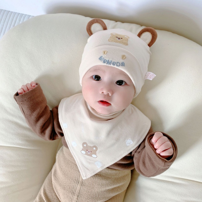 Cute Baby Hat Newborn Beanie Cotton Soft Elastic Baby Cap for Girls Boy ...