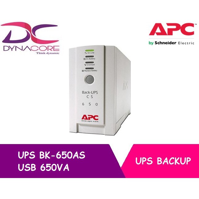DYNACORE - APC BK650-AS Backup UPS 230V | APC BK650-AS | APC 650 | APC BK650AS | Shopee Singapore