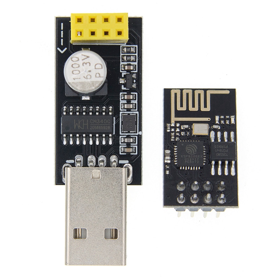 ESP01 Programmer Adapter UART GPIO0 ESP-01 Adaptater ESP8266 CH340G USB ...