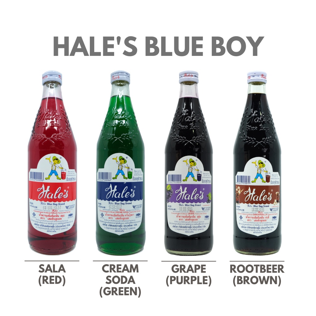 Hale's Blue Boy Thai Syrups (710ml) [Halal] | Shopee Singapore