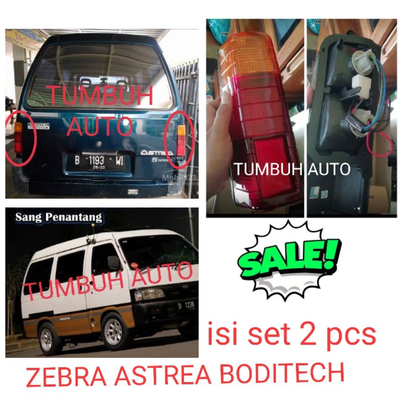 Rear Stop Lamp set 2 Pcs Daihatsu Zebra Astrea Bodytech sliding ...