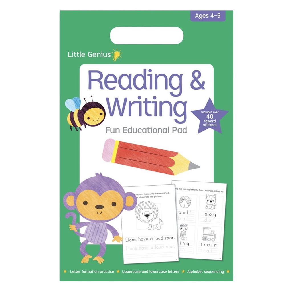 Little Genius Reading & Writing for Preschool Children to Learn Letters ...