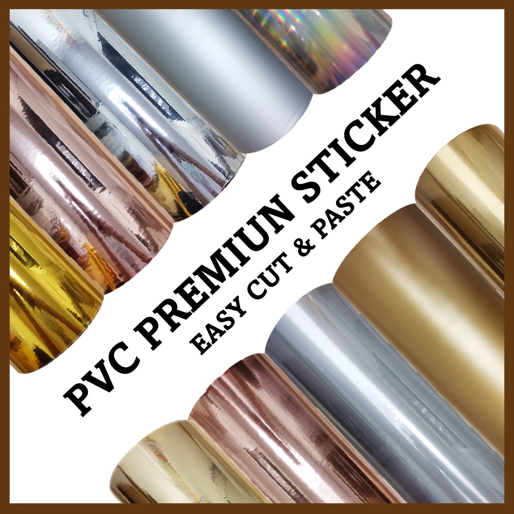 PVC CHROME STICKER PELEKAT BELON PVC WATERPROOF VINYL STICKER CAR ...
