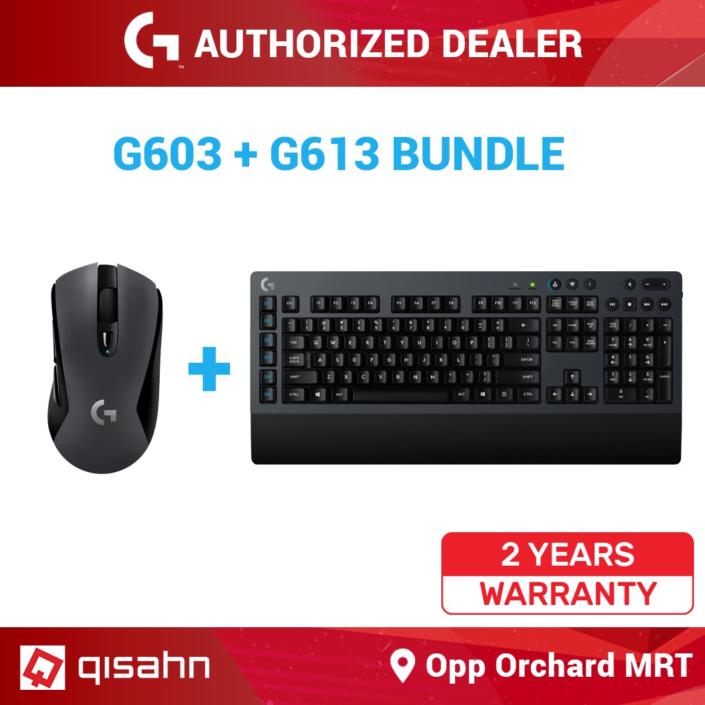 Logitech G603 Lightspeed Wireless Gaming Mouse + G613 Lightspeed Wireless Mechanical Gaming ...