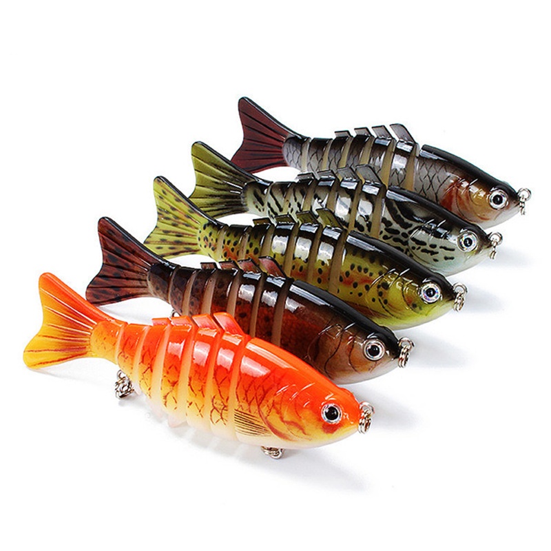 Fishing Lure 15.5g/10cm Multi Jointed Swimbait Lure for Bass Segmented ...