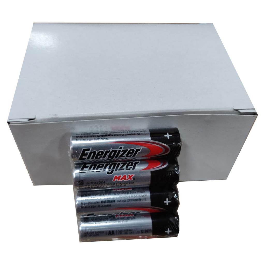 ( 48pcs/box ) Energizer AA MAX Alkaline Batteries with Shrink Wrap ...