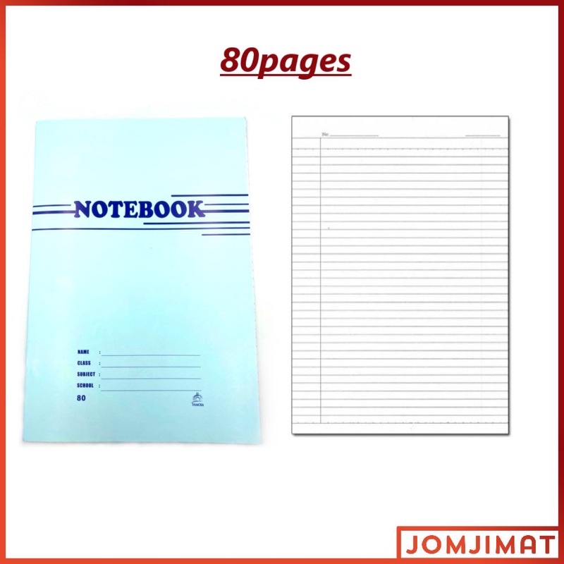 Famosa Blue Hard Cover Exercise Notebook Book A4 Size Single Line 80 ...