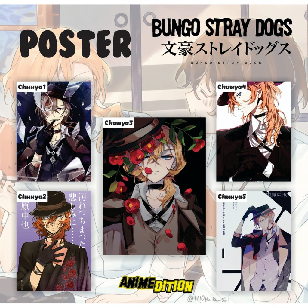 Bungou Stray Dogs Chuuya Nakahara Anime Poster | Shopee Singapore