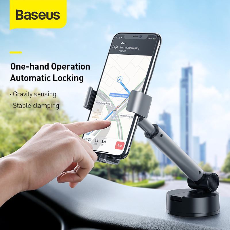 Baseus Gravity Car Phone Holder with Suction Base Retractable ...