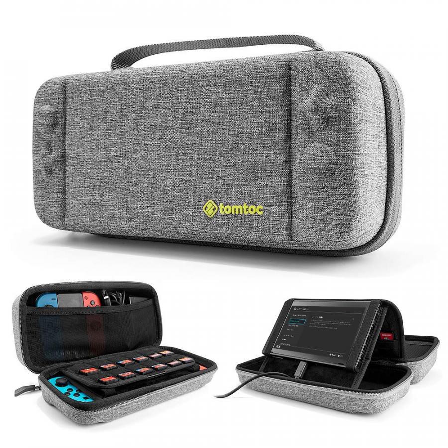 tomtoc Players' First Choice Travel Bag, Gray, Switch Storage Bag ...