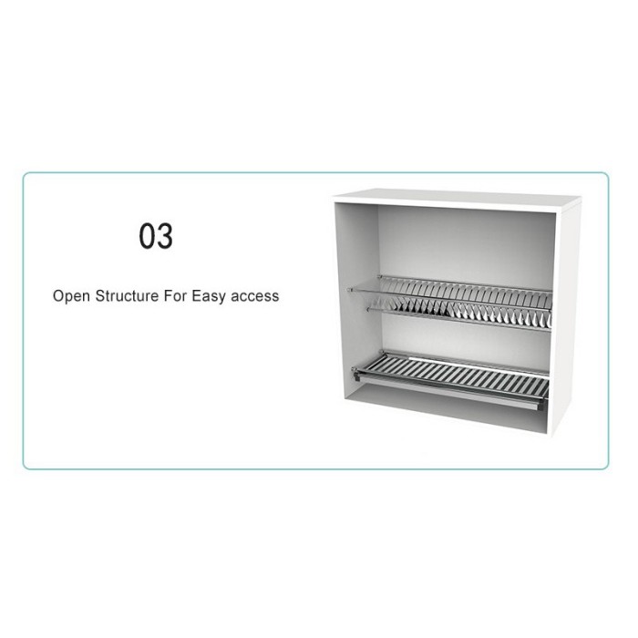 Cabinet Dish Drainer / Kitchen Cabinet Dish Rack / Stainless Steel ...