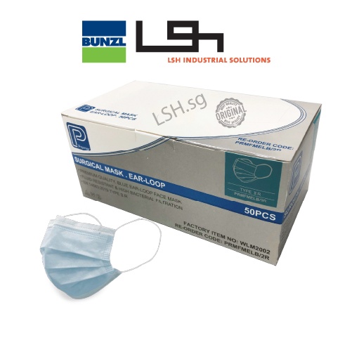 Premier Surgical Mask, Ear Loop, Blue ( BUY 1 FREE 1 ) (EN 14683:2019 ...