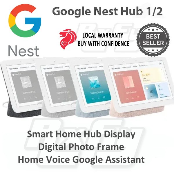 Google Nest Hub Gen 1 / 2 Digital Display Screen Photo Frame Smart Home ...