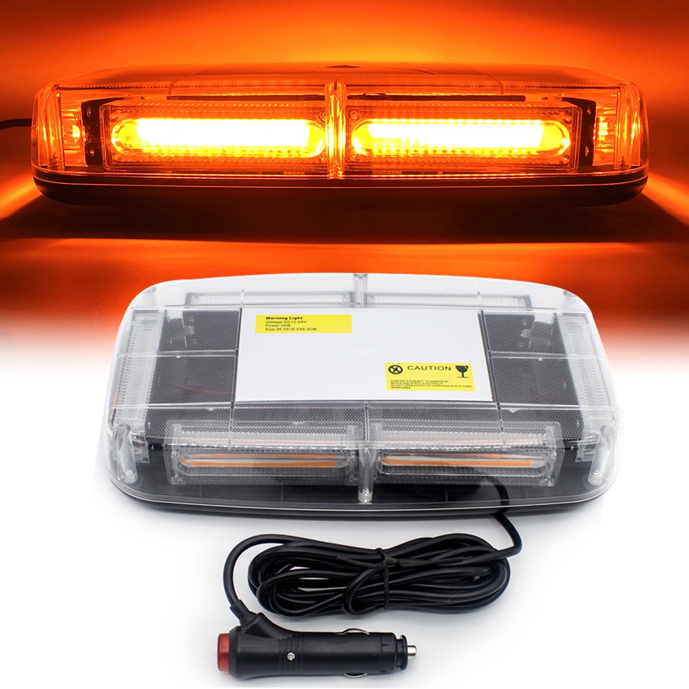 COB LED Strobe Light Bar Car Truck Roof Top Police Emergency Flashing ...