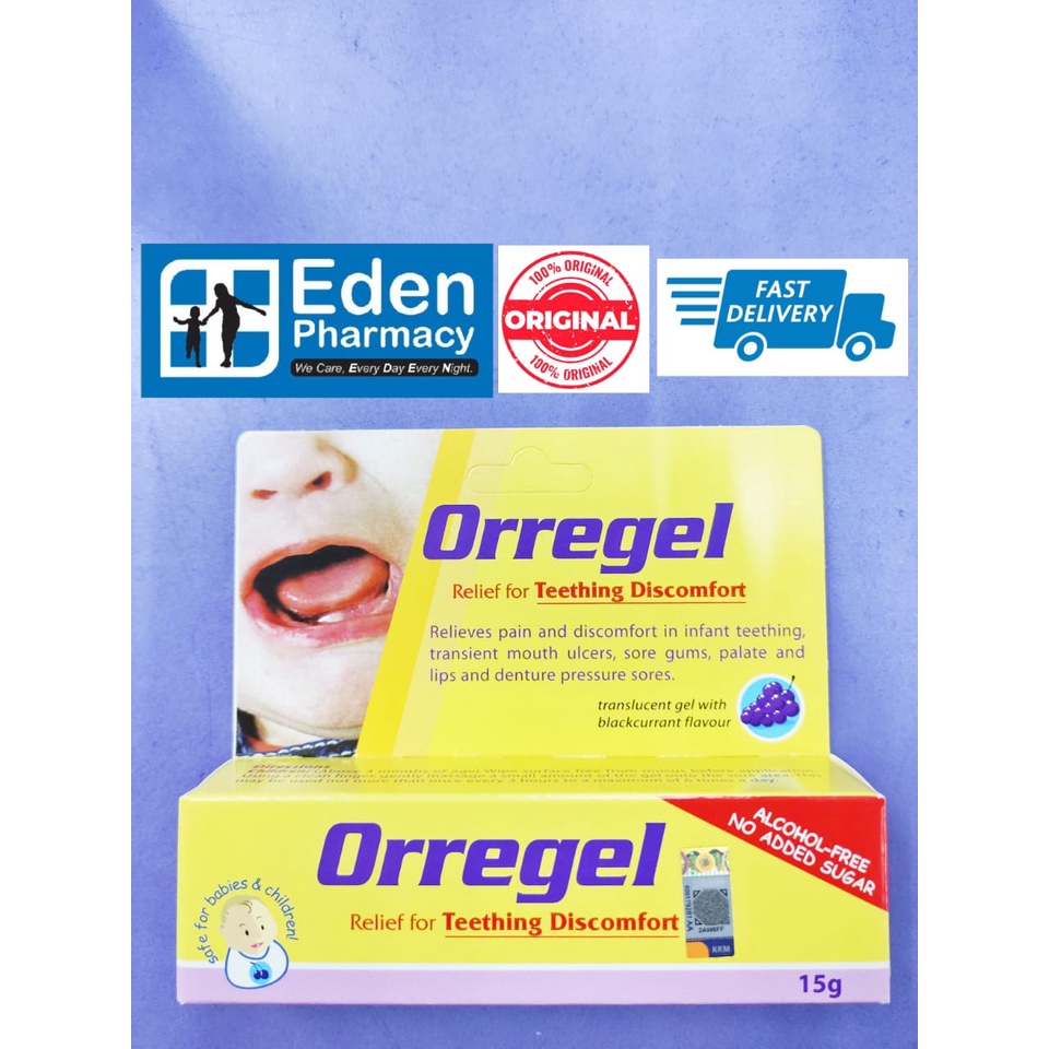 Orregel Relief For Teething Discomfort ( 15g ) ( blackcurrant flavour ...