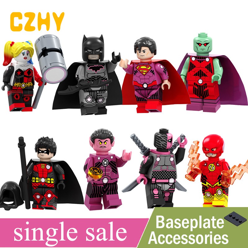Superhero Building Block Toy Deadpool Batman Superman Clown Girl ...