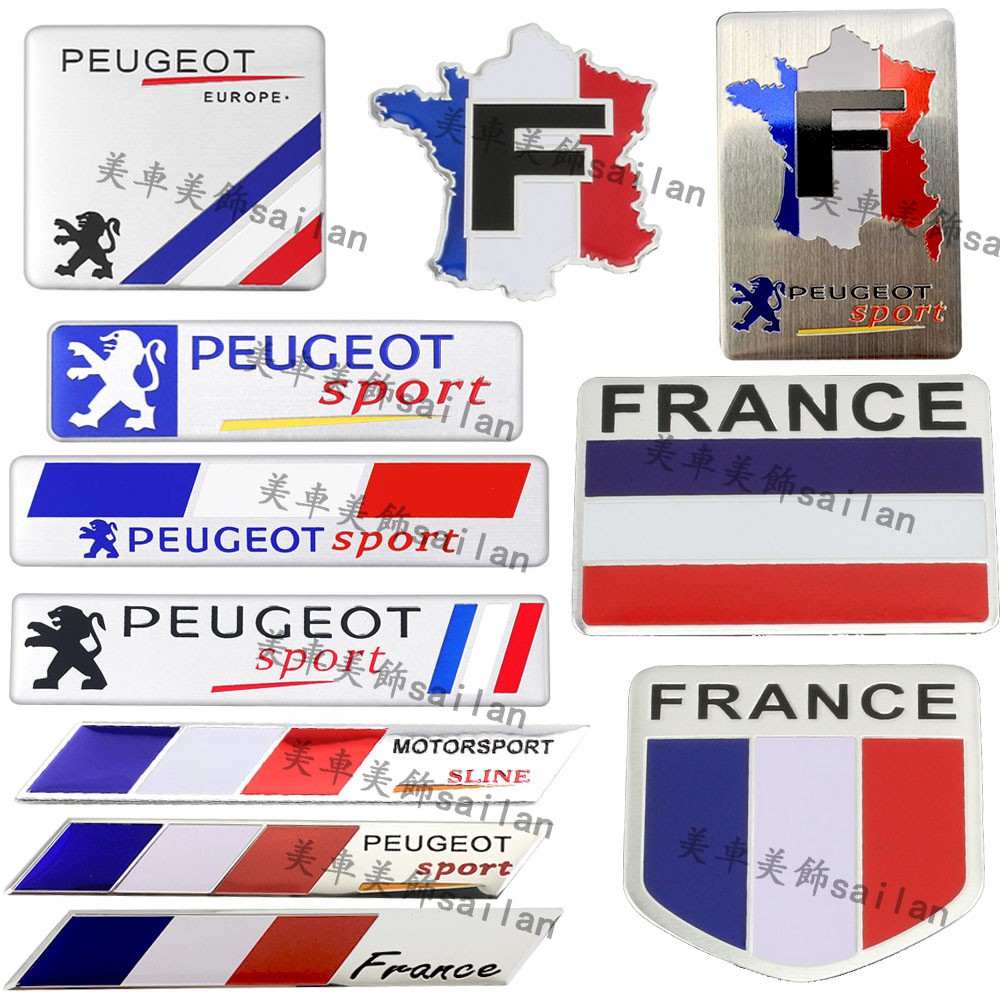 Peugeot Peugeot Car Sticker 3008 301 408 308 508 Peugeot French Metal ...