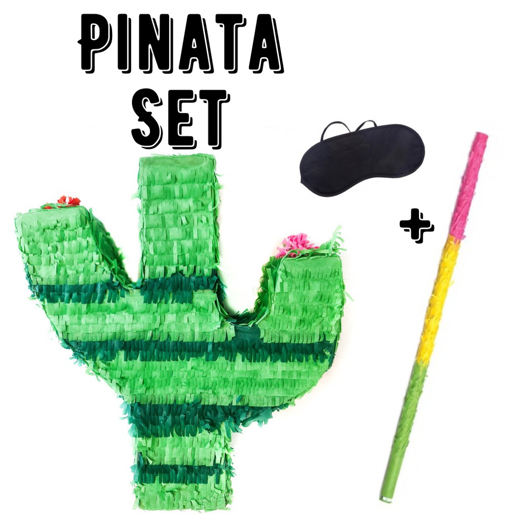 [SG Stock] Cactus Shape Pinata Fill with Sweets Buster Whack Party Game ...