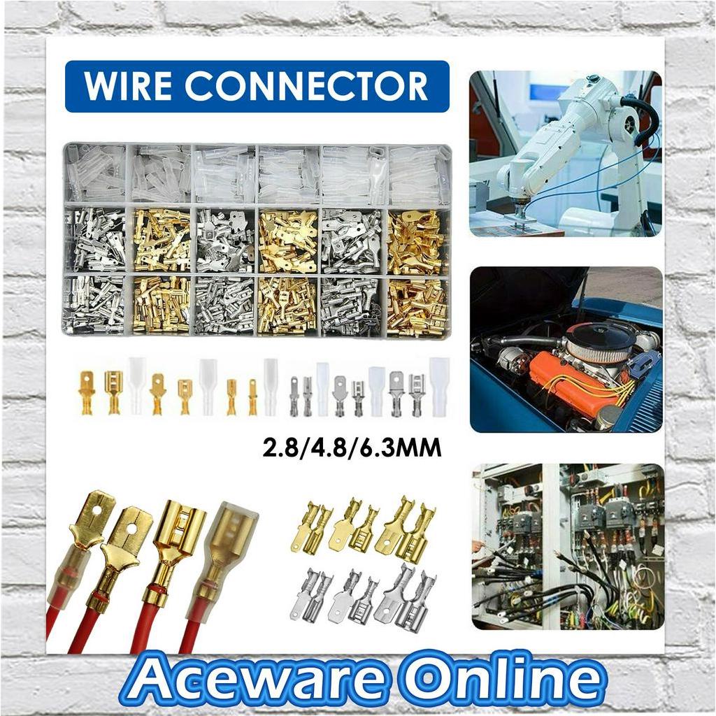Insulated Seal Crimp Terminal 2.8/4.8/6.3mm Electrical Wire Connectors ...