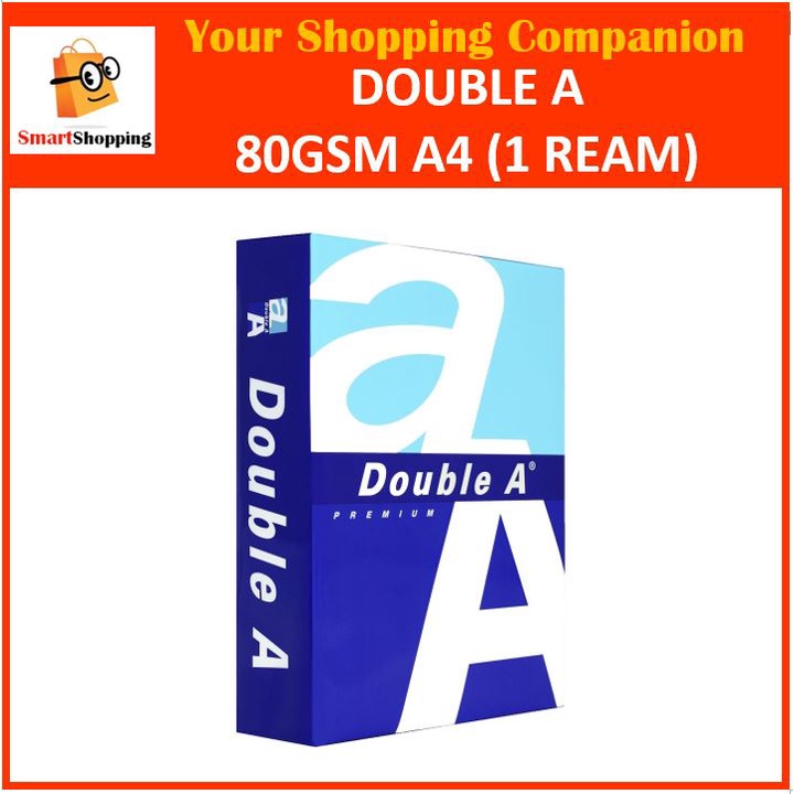 Double A DoubleA Paper 80gsm A4 (1 Ream) | Shopee Singapore