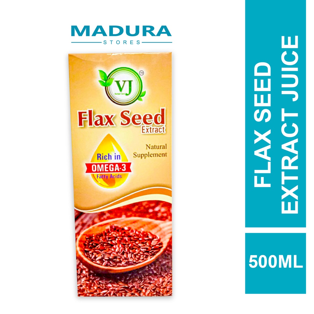 VJ Herbals Flax Seed Extract Juice 500ml (Ekstrak Biji Rami) | Shopee ...