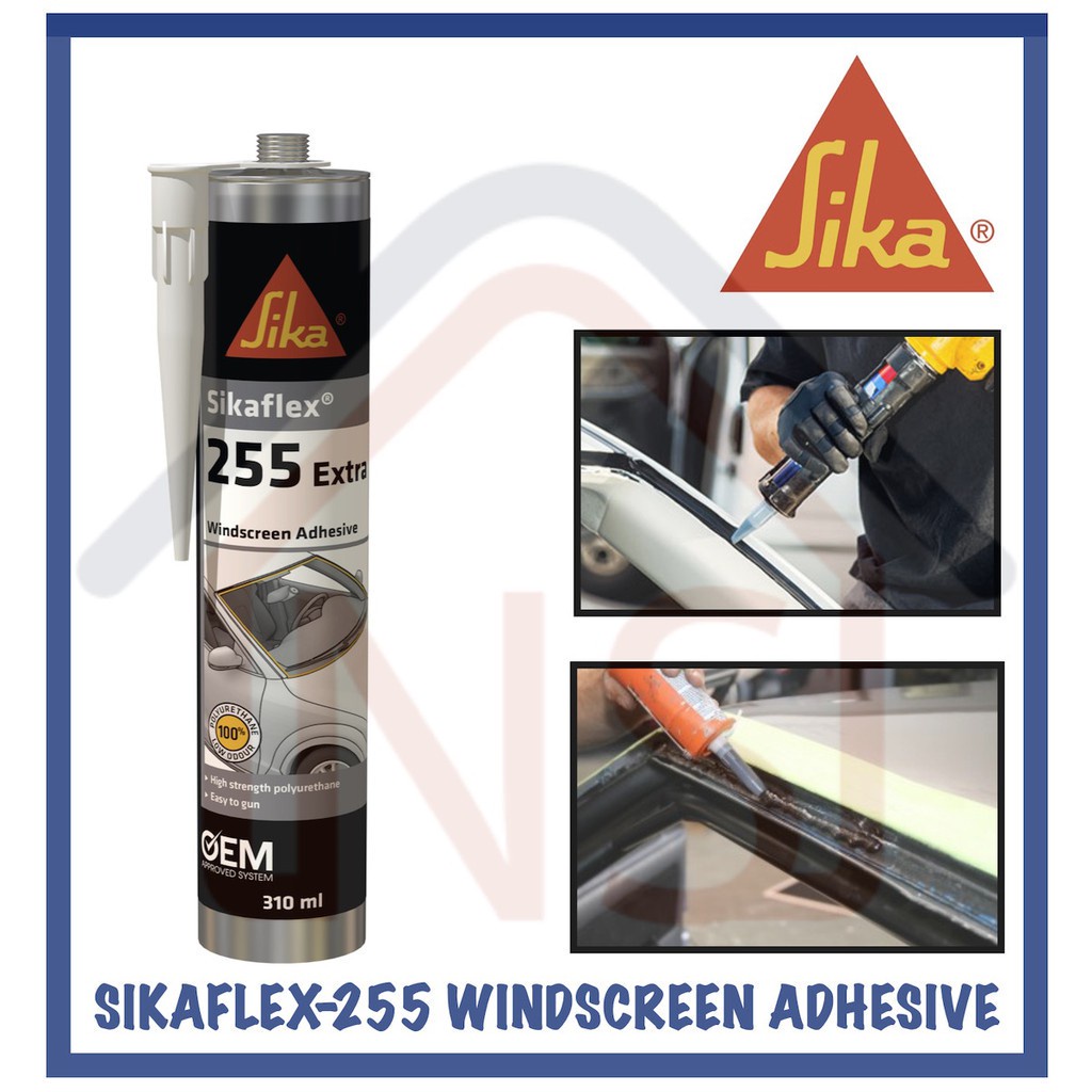 Sikaflex 255 Heavy Duty Windscreen Adhesive/ Sika Glass Silicone ...
