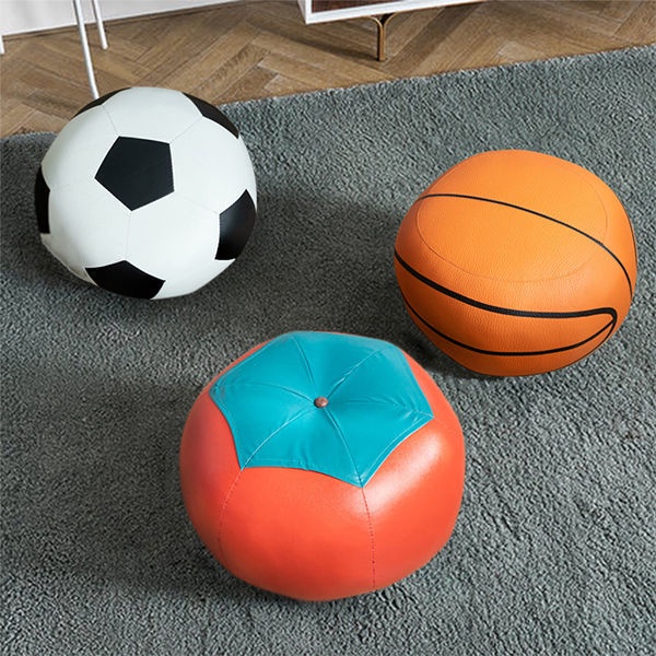 Low stool for shoe stool leather stool round stool cartoon football ...