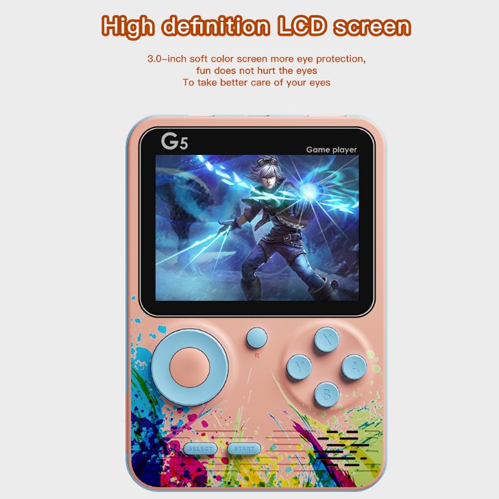 Gameboy G5 Handheld Game Console Built-in 500 Games Video Gameboy For ...