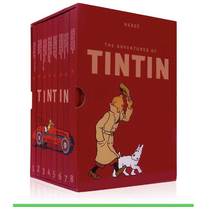 The Adventures of Tintin Book Set (8 Books) (Hardcover) | Shopee Singapore