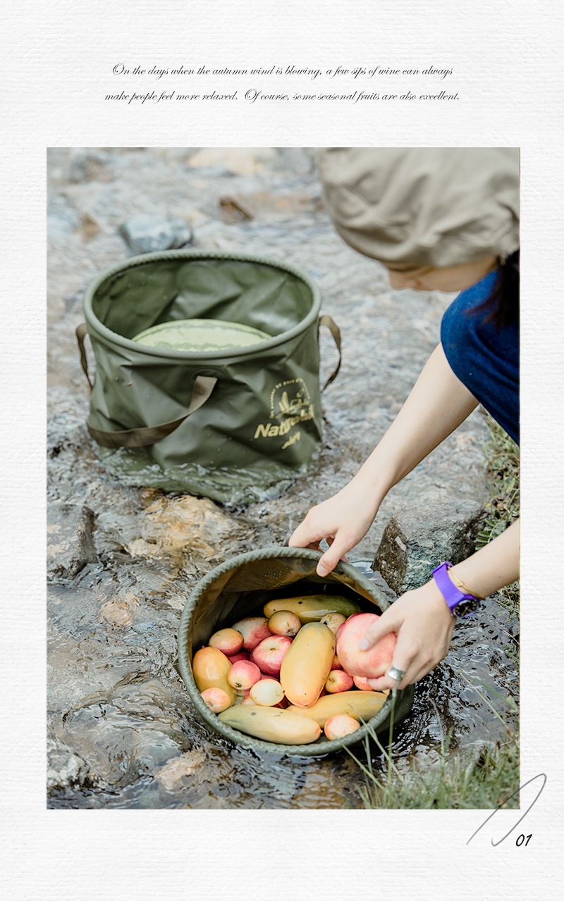 Naturehike 10L/20L Outdoor Camping Water Bucket Ultralight Foldable ...