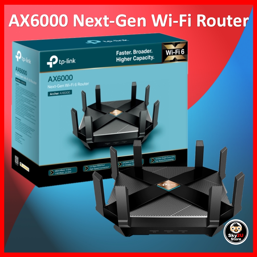 TP LINK AX6000 Next-Gen Wi-Fi Router | Shopee Singapore