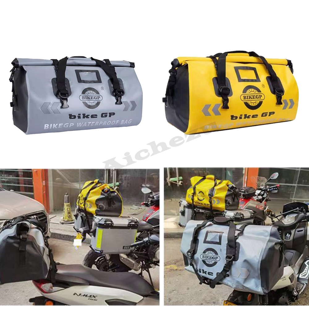 Motorcycle Scooter Sport Luggage Travel Rear Seat Bag Pack Motorcycle ...