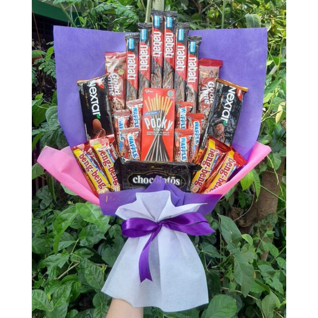 (S) Beautiful Chocolate Flavor Bouquet/Package/Birthday Snack Range ...