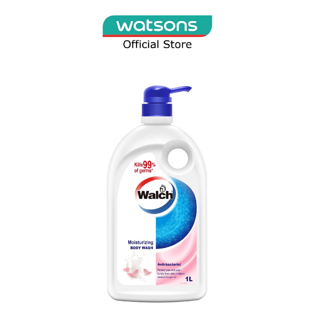 WALCH Anti-bacterial Body Wash Moisturising 1000ml (Expiry: Nov`2025 ...