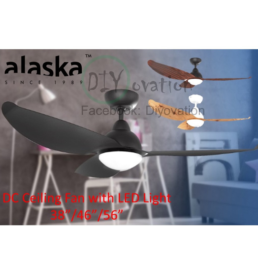 [Alaska] Pear II DC Ceiling Fan with LED Light | Shopee Singapore