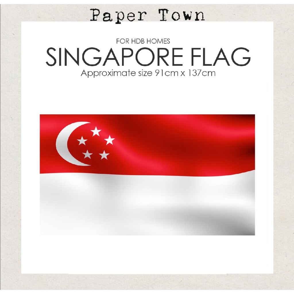 Singapore NDP National Day Flag 93x136cm for HDB | Shopee Singapore