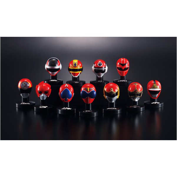 Bandai 1/6 sentai mask collection 1 Heads Super Goranger Battle Fever ...