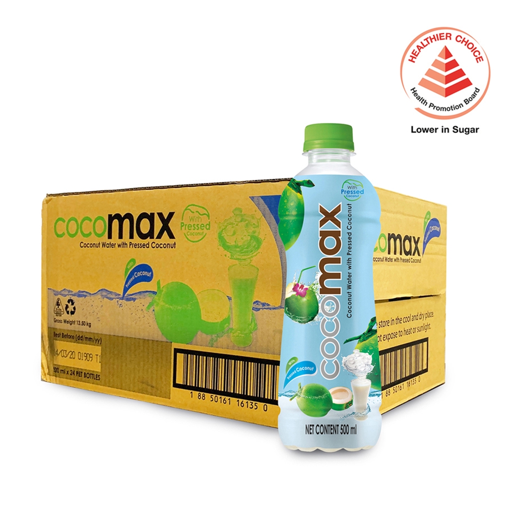 Cocomax Pressed Coconut Shake, 24 X 500Ml [Thailand] | Shopee Singapore