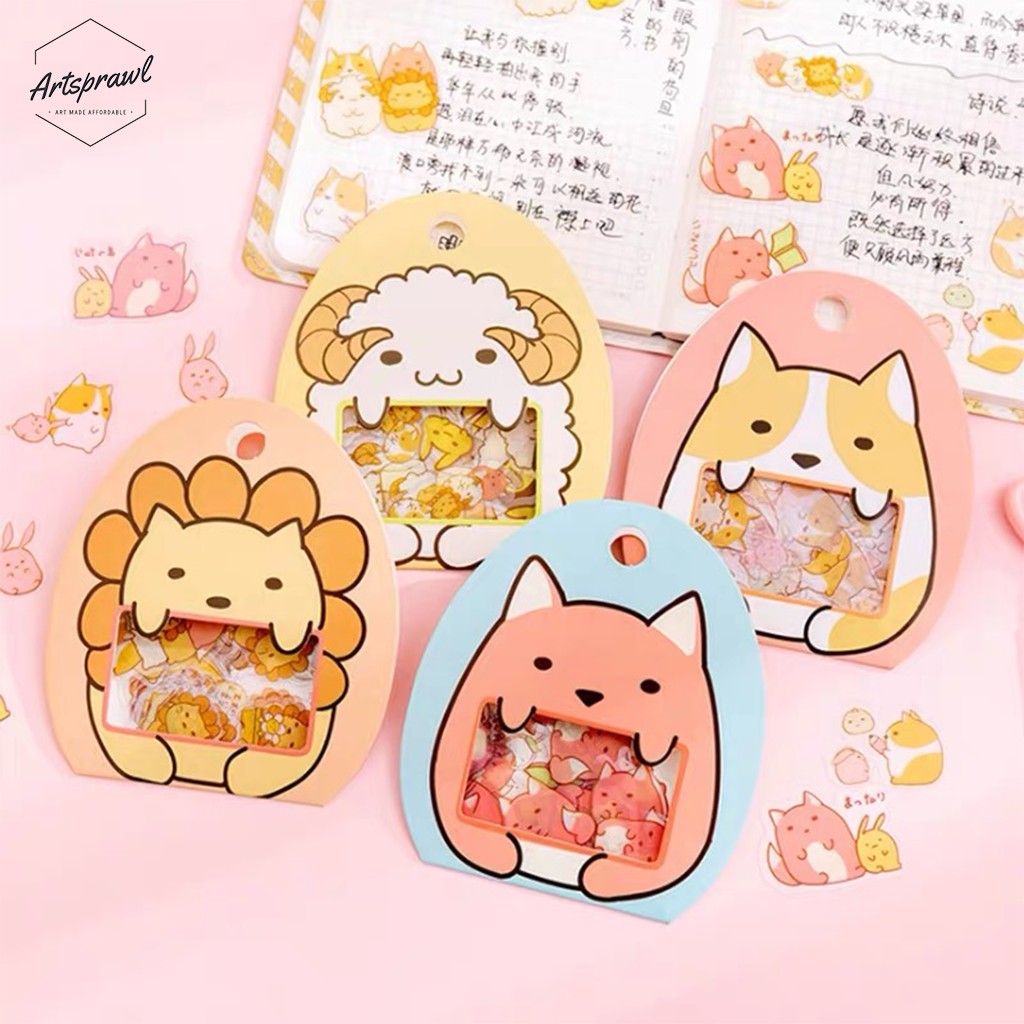 50pcs Japanese Lion Corgi Dog Fox Ram Sheep Goat Puppy Dogs Animal ...