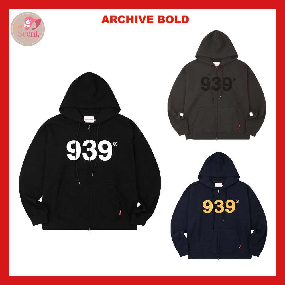 [ARCHIVE BOLD] 939 Logo Hood Zip-up : Made in Korea | Shopee Singapore