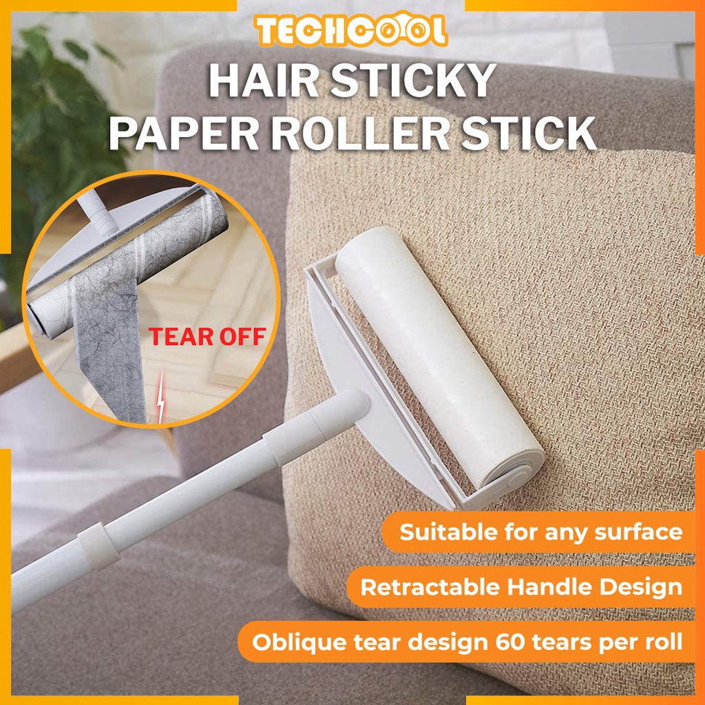 Cleaning Stick Lint Roller Sticky Floor Removing Hair Sticky Mops ...