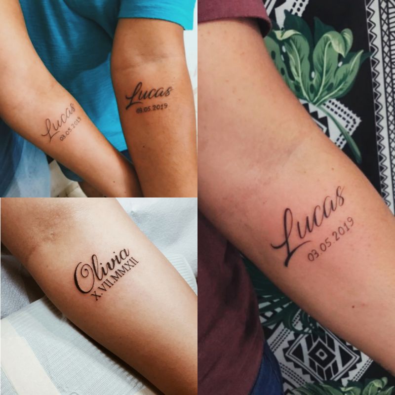 Custom Name and Date Tattoos Temporary Tattoo Stickers on request ...