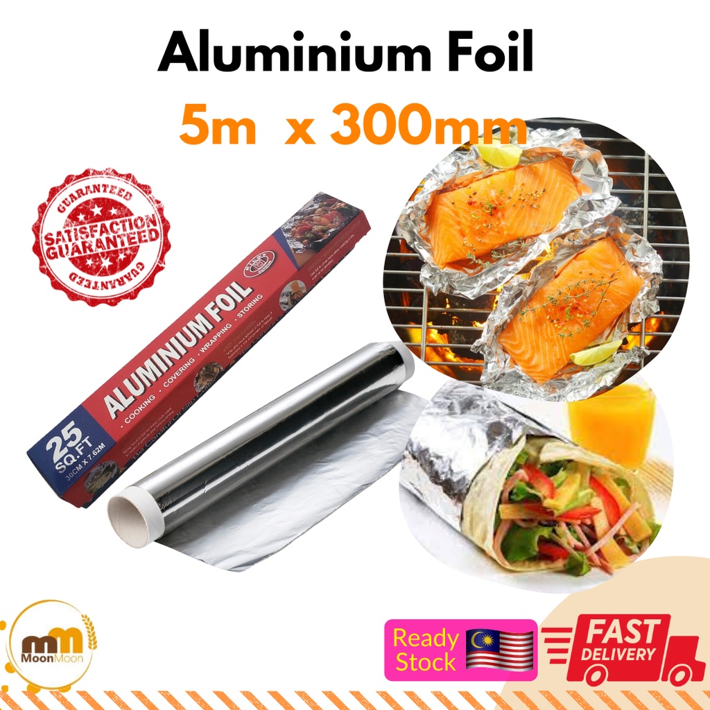 Rico's Aluminium Foil BBQ Baking Foil Cake Foil 5m x 300mm Kerajang ...