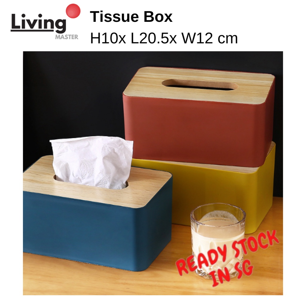 Modern Tissue Box / Nordic Designed Rectangular Tissue Holder / Wooden ...