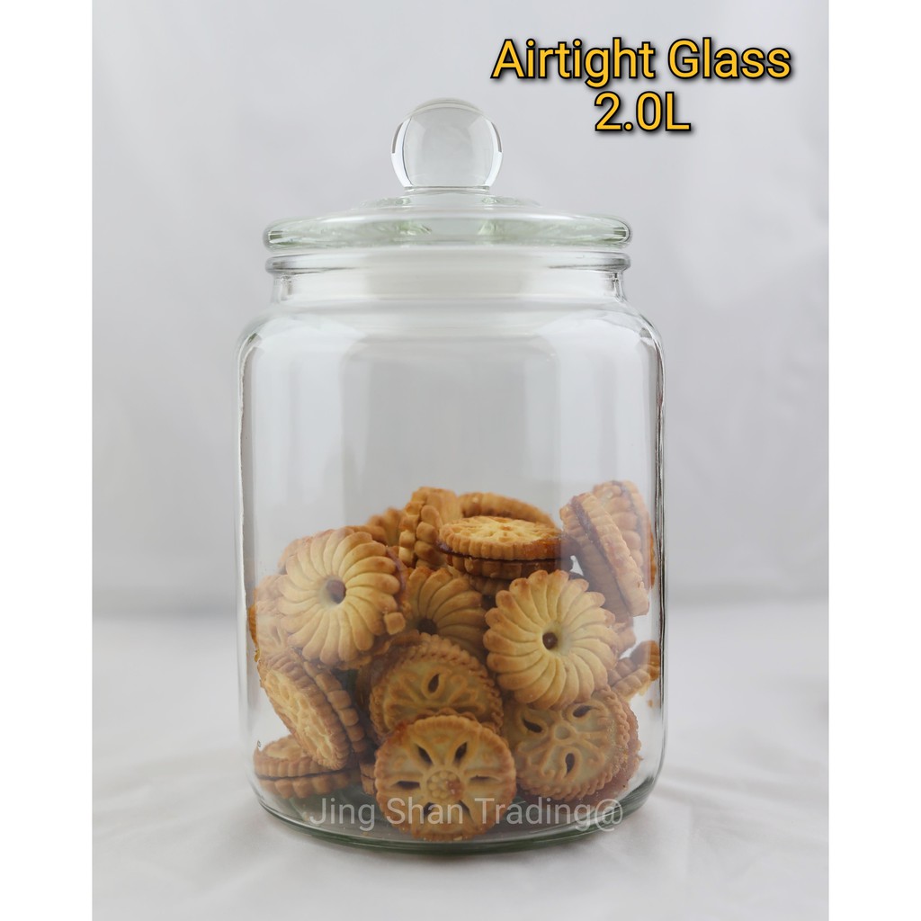 [2R] 2 Liter Airtight glass jar / Airtight glass jar / glass jar ...