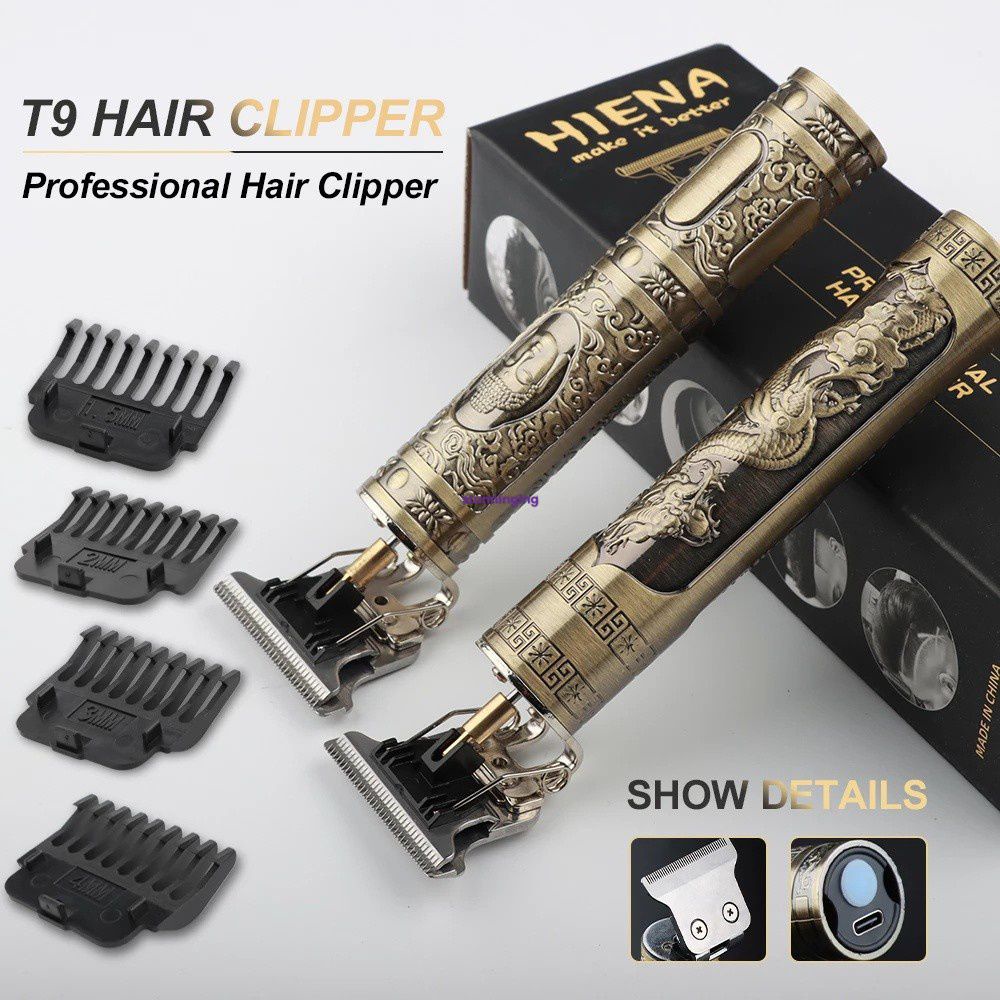 T9 Men's Hair Clipper Vintage Hair Clipper Professional Hair Clipper ...
