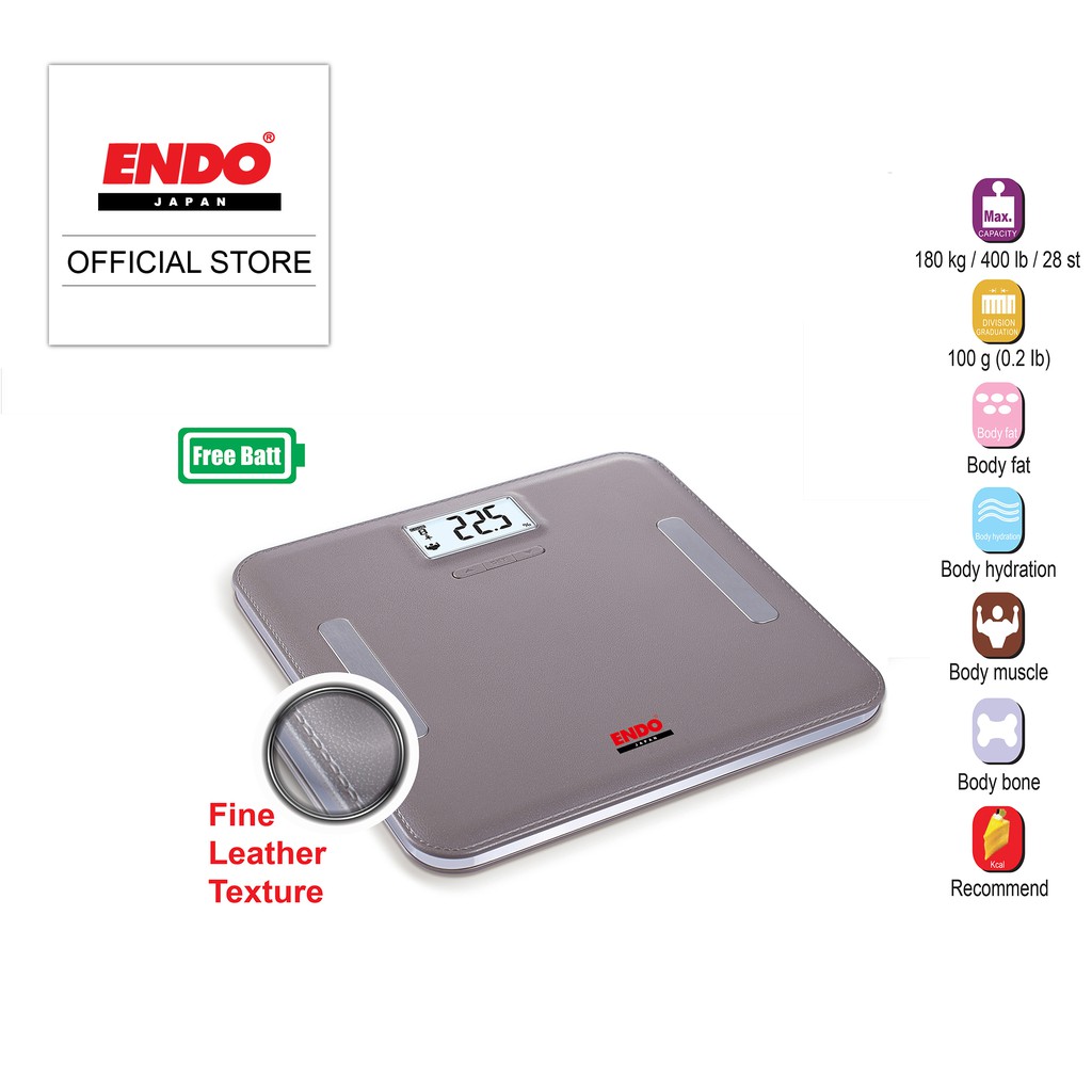 Endo Digital High Precision Body Fat Anaysis Scale E-DBS751 | Shopee ...