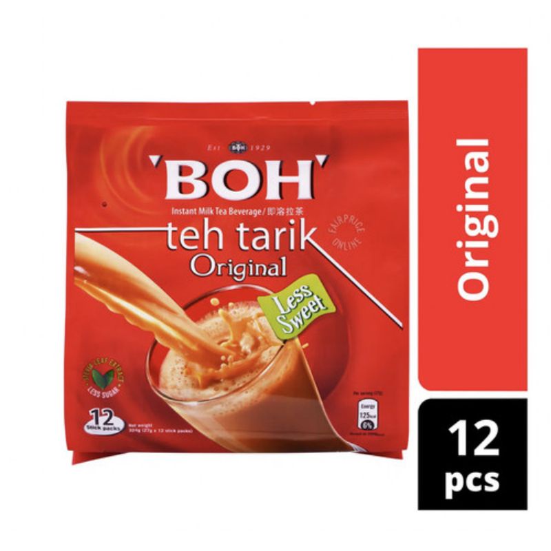 Boh TEA PULL MALAYSIA ORIGINAL LESS SUGAR WITH STEVIA LEAF ...